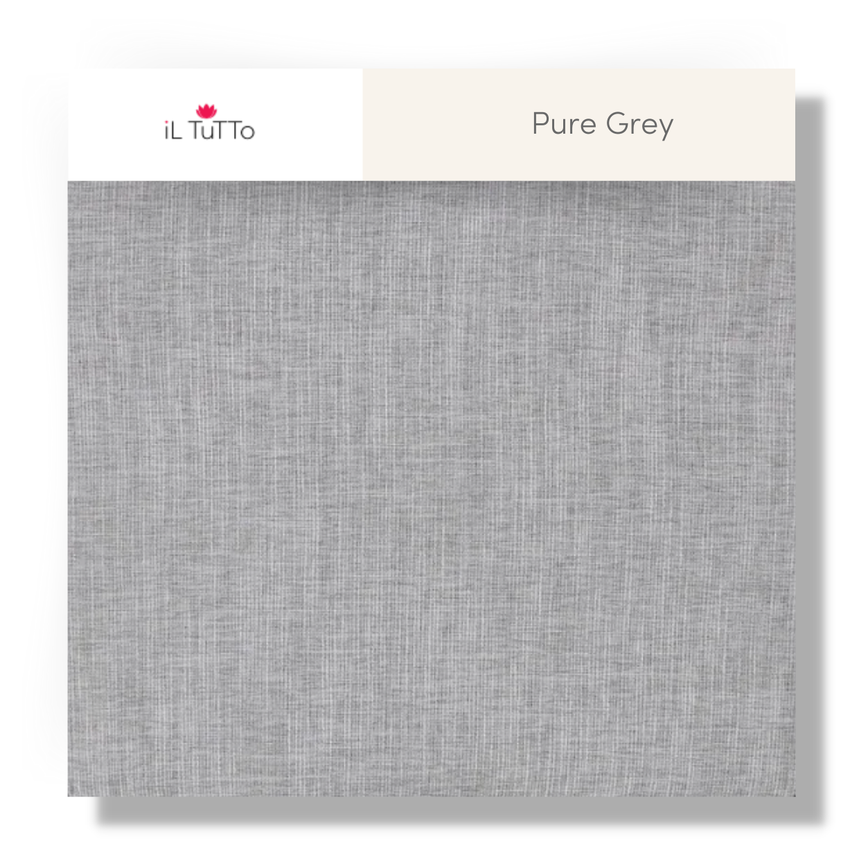 Pure Grey Fabric Swatch | iL Tutto