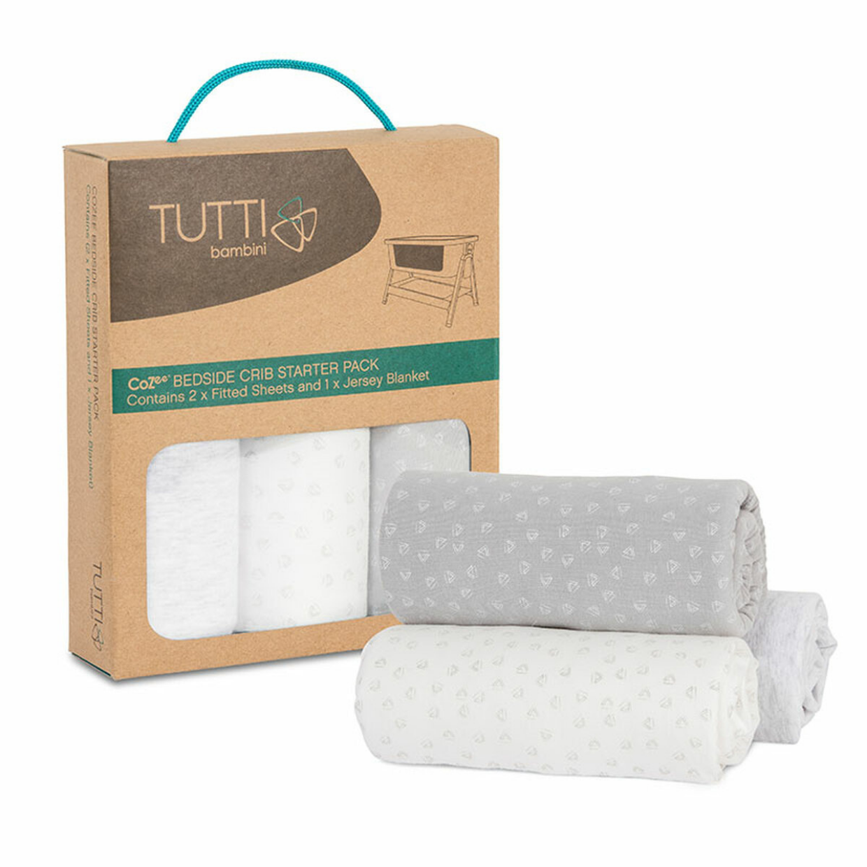 CoZee Sheet & Blanket Starter Pack in Grey Cloud | iL Tutto